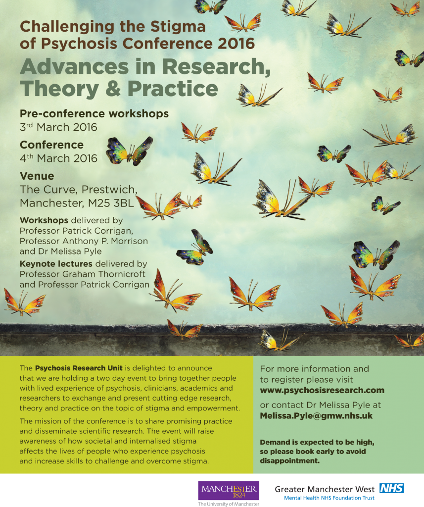 Challenging the Stigma Of Psychosis Conference 2016 - Psychosis ...